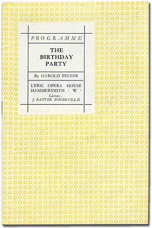 Program for : The Birthday Party | Harold PINTER